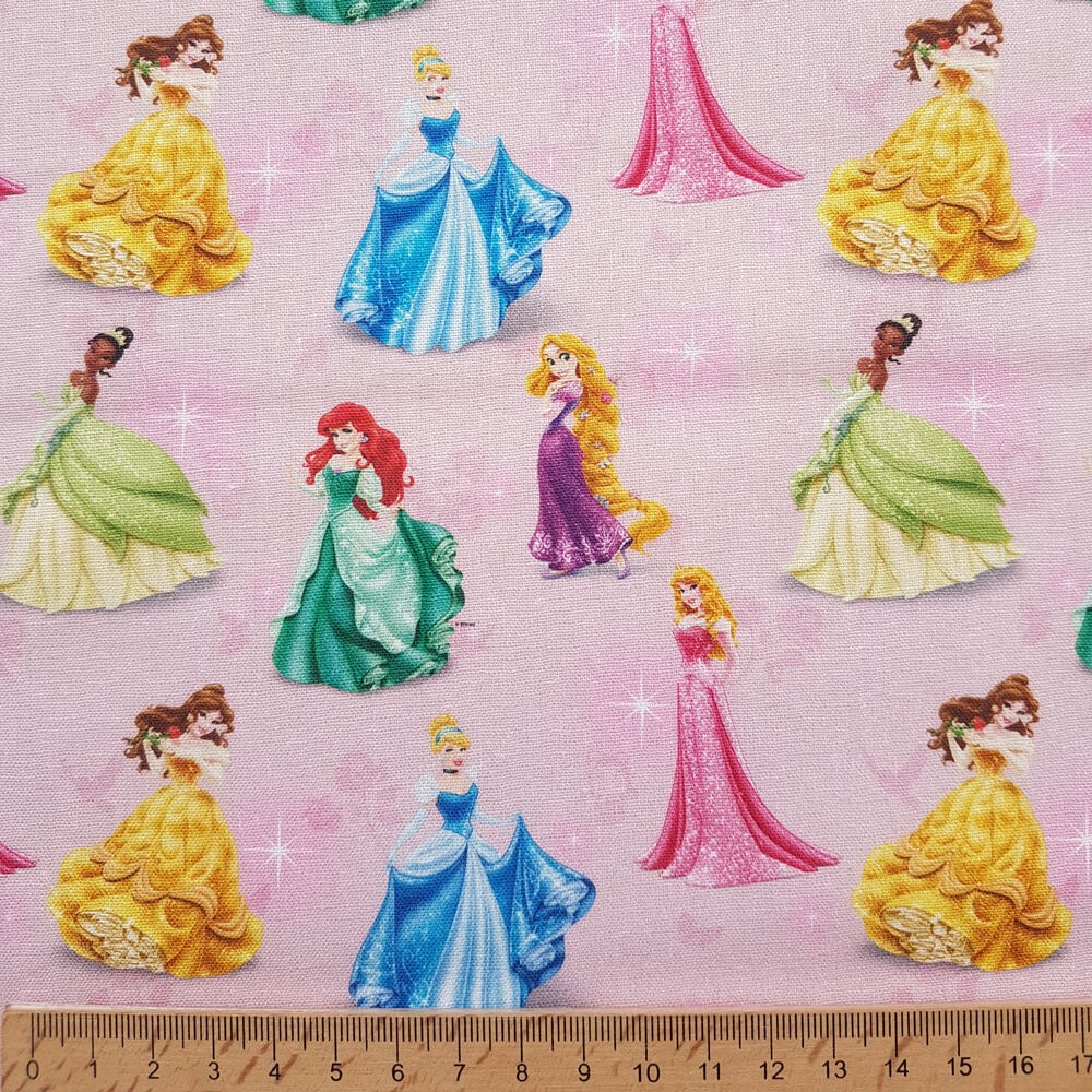 Cotton Fabric Princesses Disney
