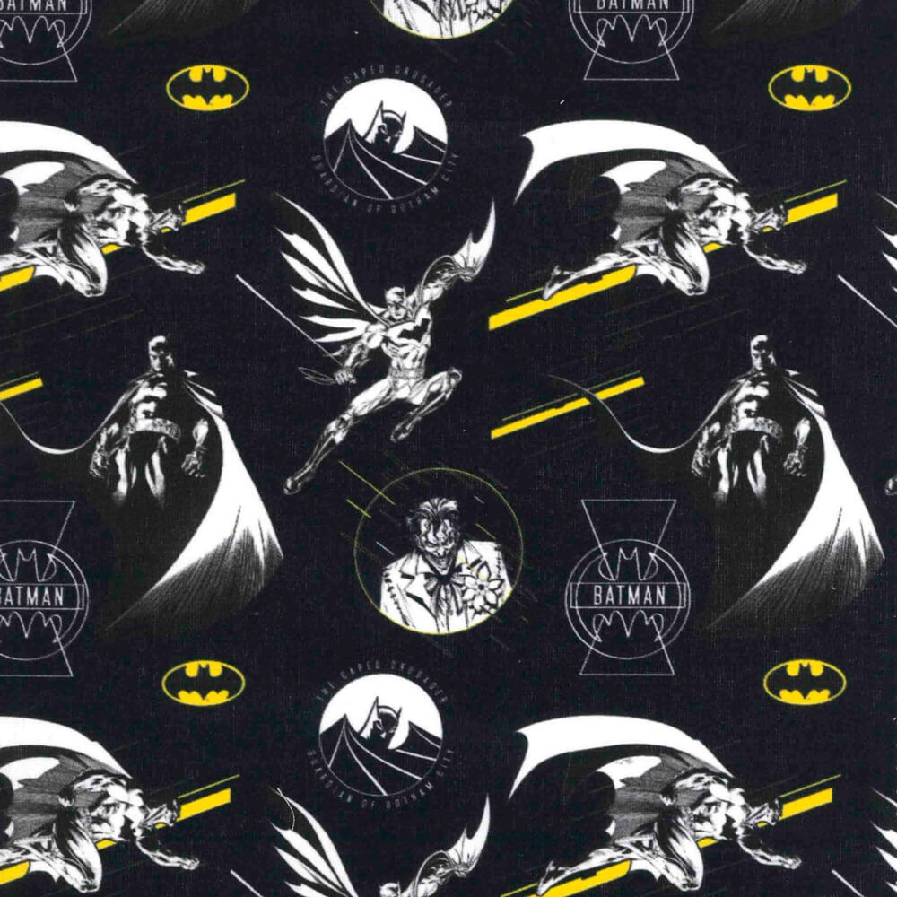 Cotton Fabric Batman Batman and Joker